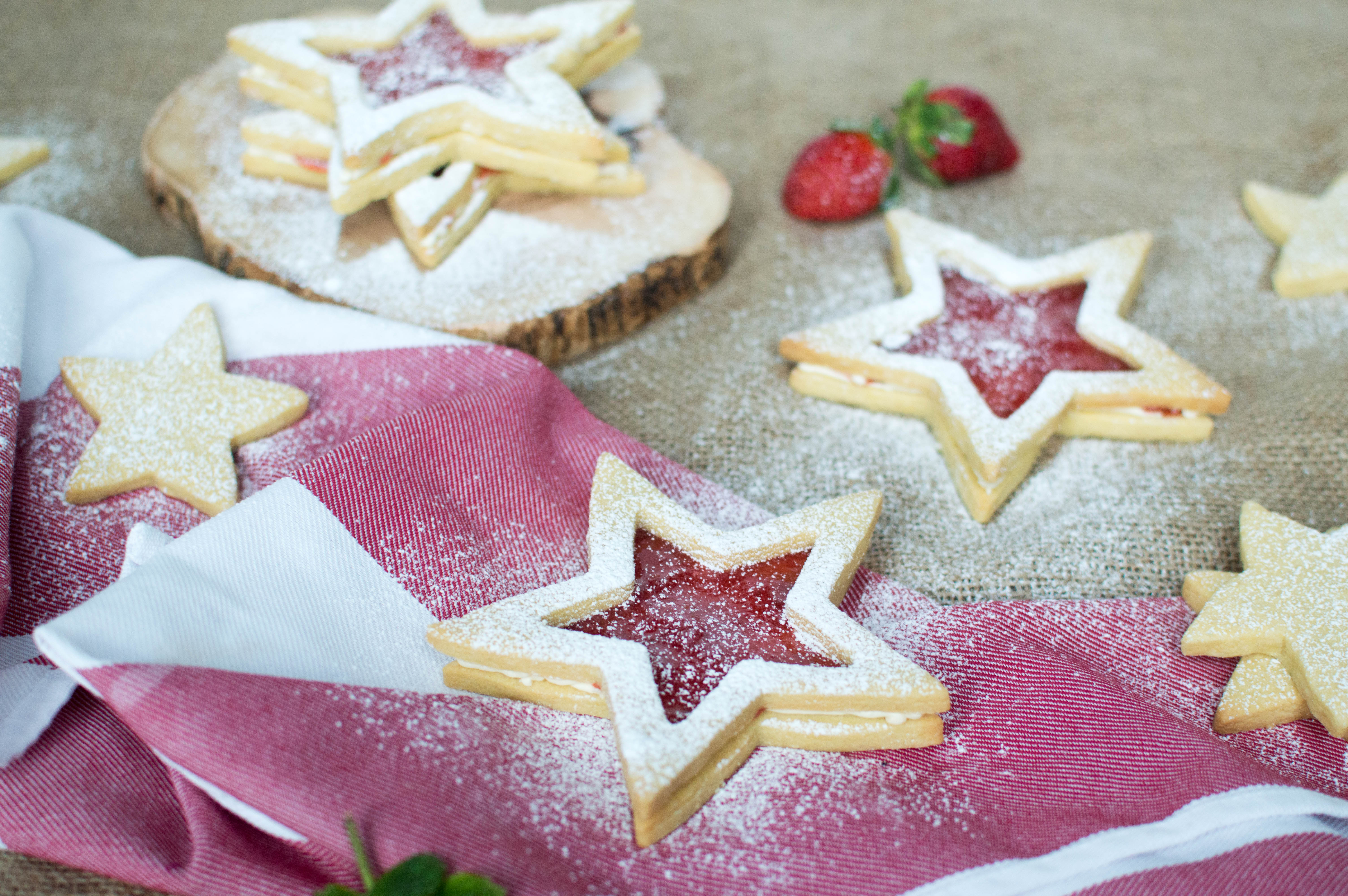 Jammy Star Biscuits – Kay's Kitchen