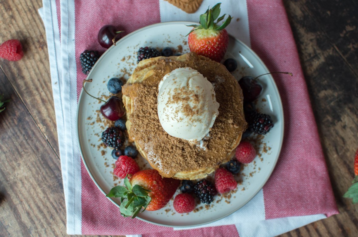 Lotus Biscoff (Speculoos) Pancakes – Kay's Kitchen