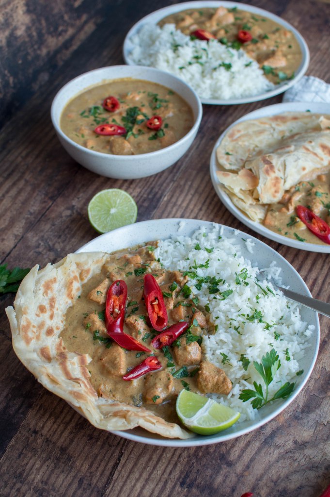 Swahili (Zanzibar Style) Coconut Chicken Curry With Parathas – Kay's ...