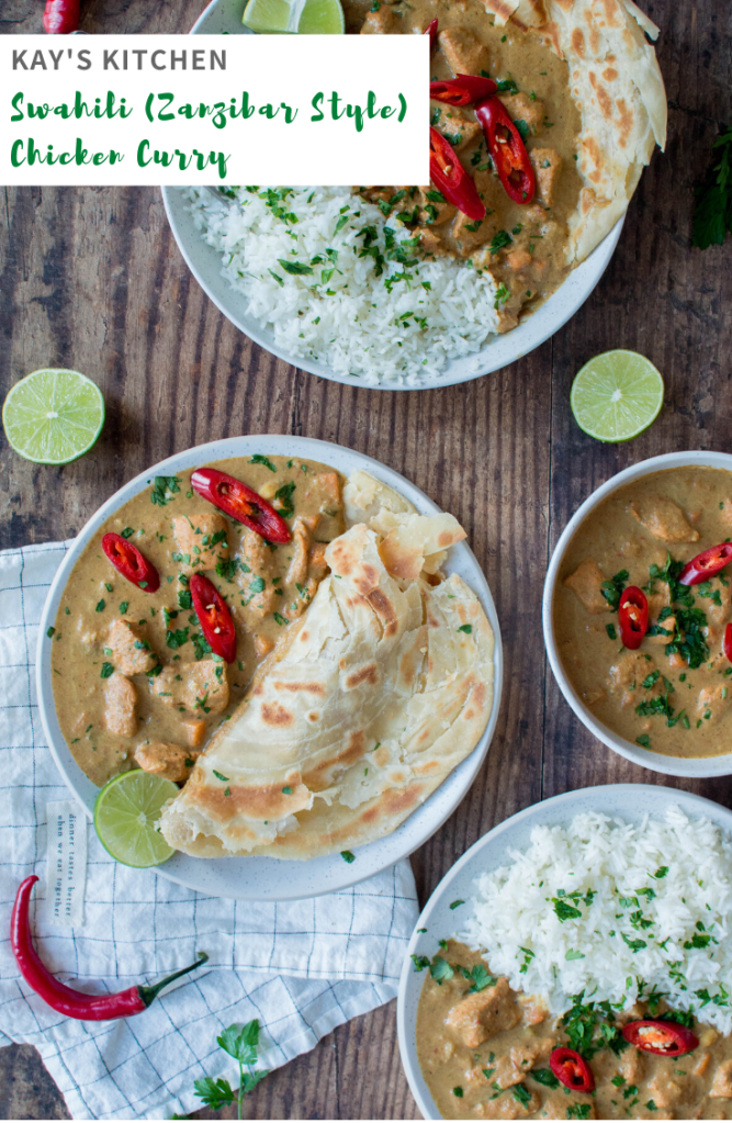 Swahili (Zanzibar Style) Coconut Chicken Curry With Parathas – Kay's ...