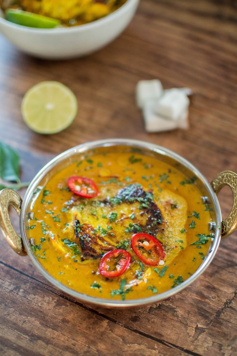 South Indian Style Coconut Cod Curry With Saffron Butter – Kay's Kitchen